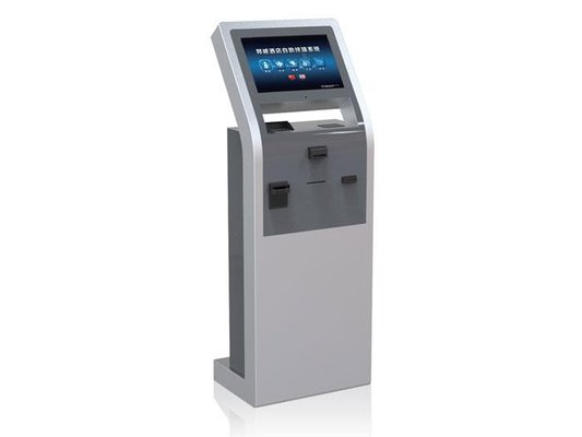 China 19in interactive self service kiosk for bank,mall,hospital supplier