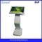 21.5&quot;   inch white painted floor-standing Android infrared touch screen  all in one kiosk supplier
